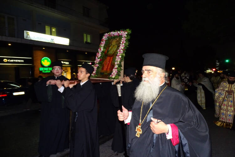 Μεθέορτος Εσπερινός Αγίου Νεκταρίου στο Ηράκλειο Αττικής | proseuxi.gr