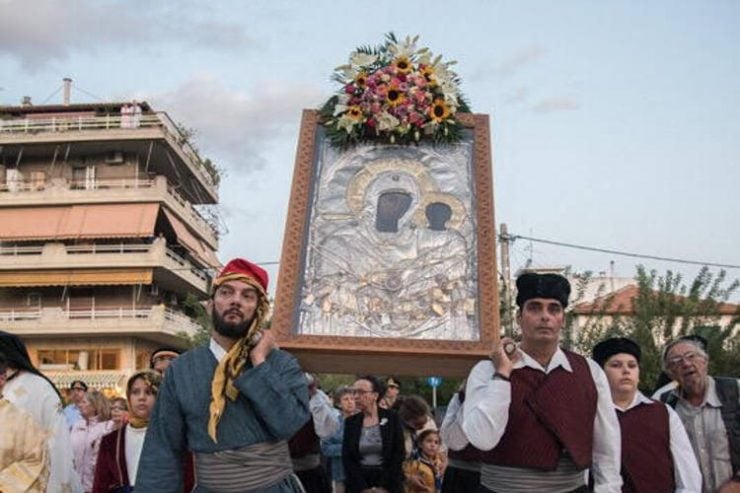 Λιτάνευση Εικόνας Παναγίας Βουρλιώτισσας στη Νέα Φιλαδέλφεια (ΦΩΤΟ ...
