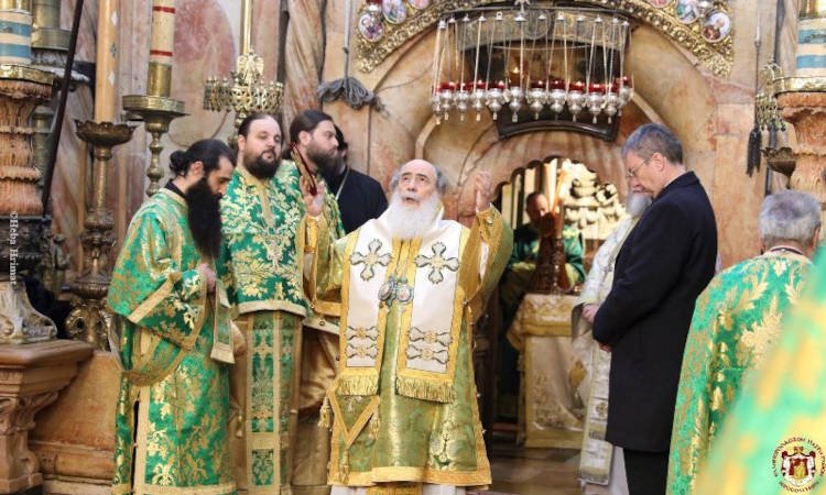 Η Εορτή της Σταυροπροσκυνήσεως στο Πατριαρχείο Ιεροσολύμων | proseuxi.gr